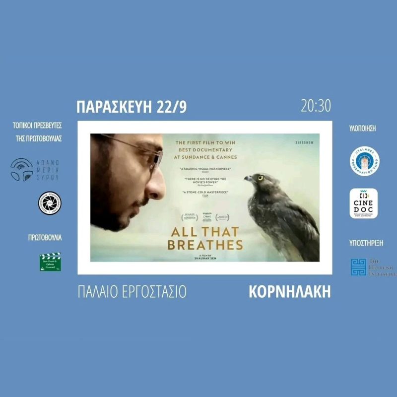 Προβολη | All that breathes | Σεπτέμβριος 2023 – ΚΟΙΝΣΕΠ Απάνω Μεριά
